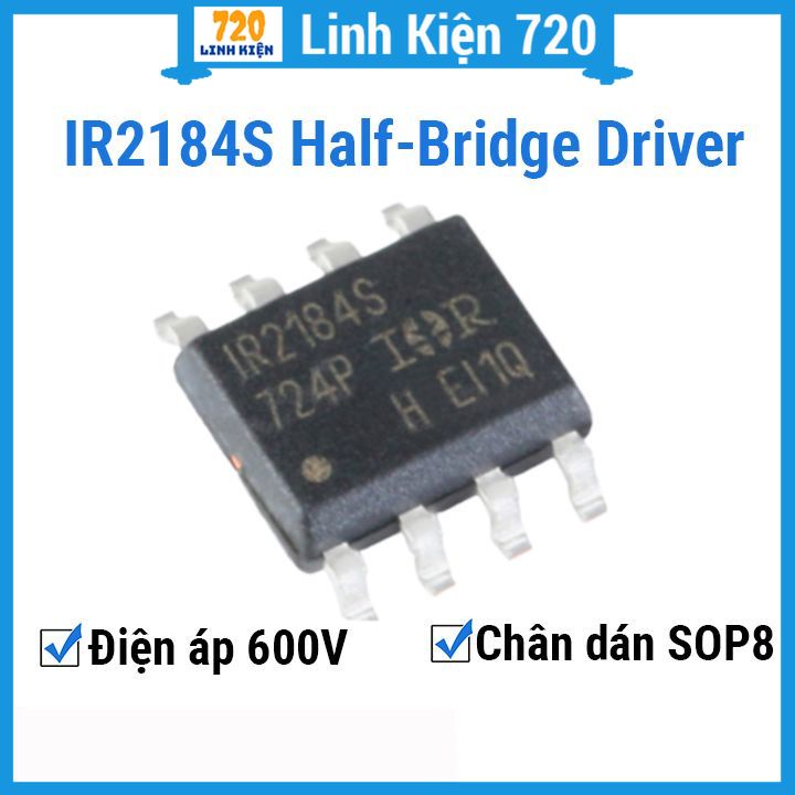 Linh kiện IR2184S chân dán SOP8 điện áp 600V Half-Bridge Driver | Shopee Việt Nam