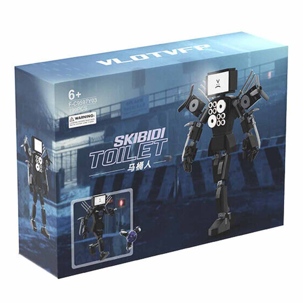 Skibidi Toilet TV Man Building Blocks Set Games Figure Model Brick Toy ...