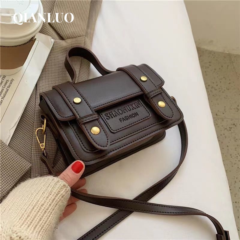 QIANLUO túi xách nữ túi đeo chéo 2023NEW INS Thời trang Cute Vintage ...
