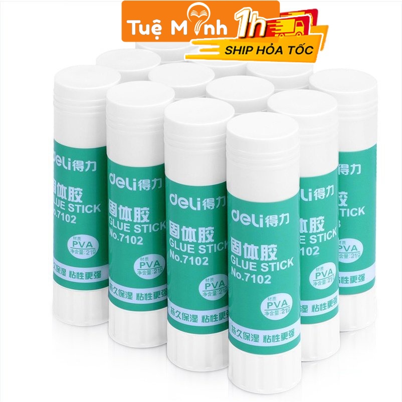 Keo khô Deli keo dán sticker VPP Tuệ Minh, giấy thủ công mỹ thuật K45 ...