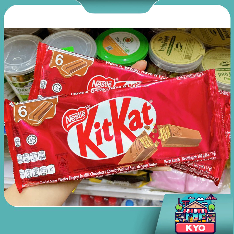 Bánh Kit Kat Nestl 102g(6 chiếc _17g) | Shopee Việt Nam