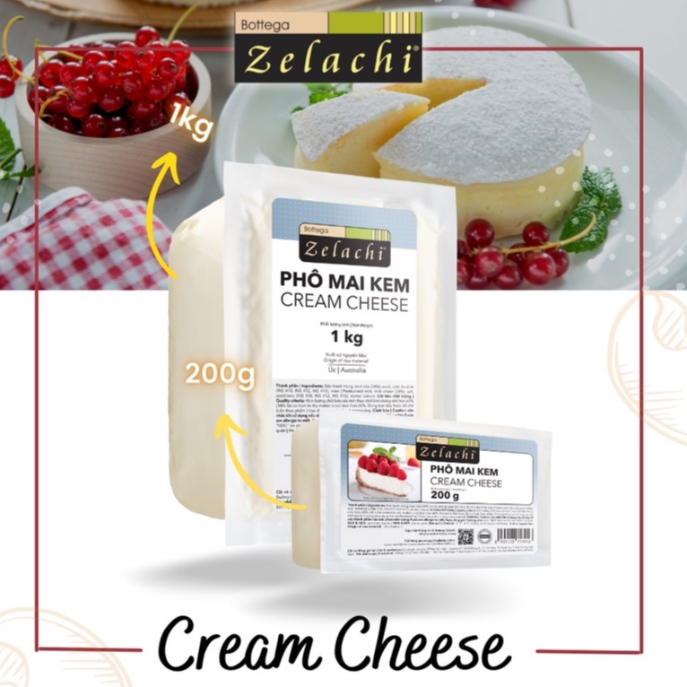 Cream Cheese Zelachi 1KG - Nhập Khẩu Úc | Shopee Việt Nam