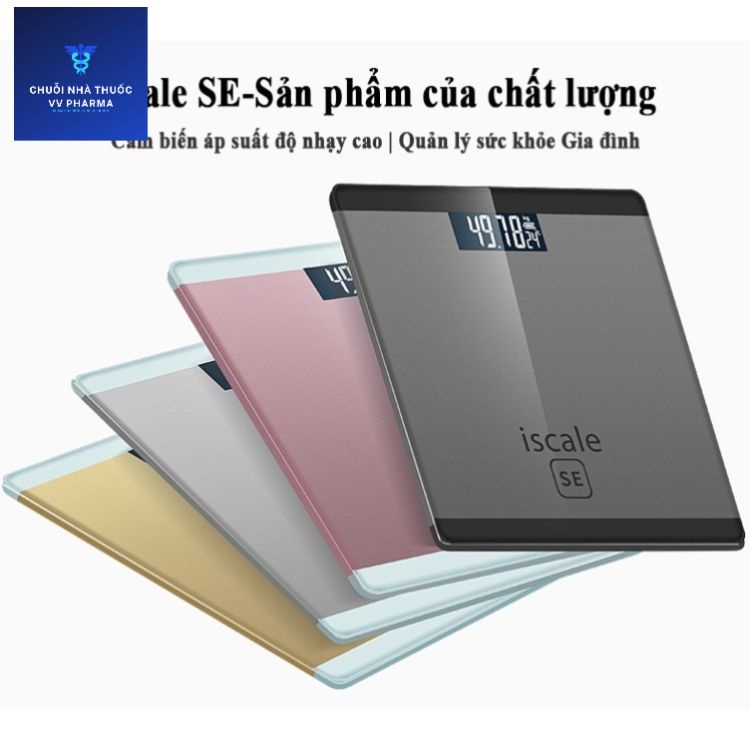 Cân sức khỏe điện tử chính hãng iScale SE 150kg màn hình LCD rõ nét ...