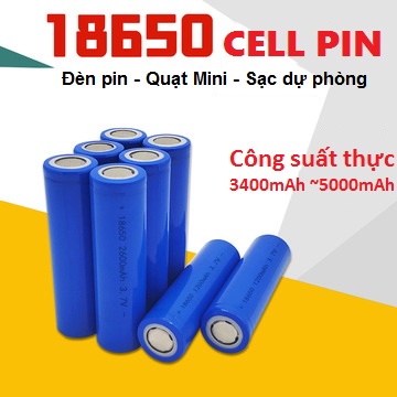 Pin 18650 Dung lượng 4200mAh 3.7v xả 10A dùng cho quạt MINI,đèn pin ...