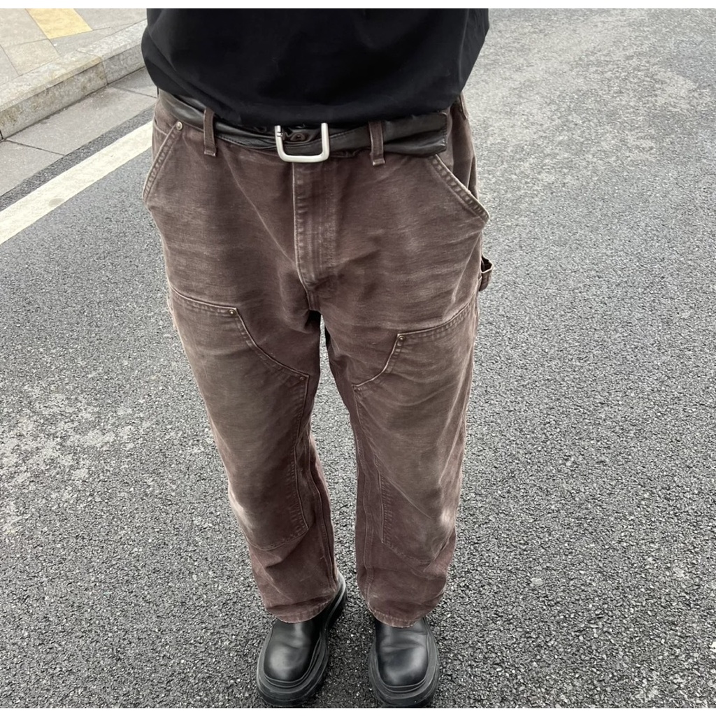 Gmpx Carhartt Maychao B136 Washed Double-Knee Distressed Logging Pants ...