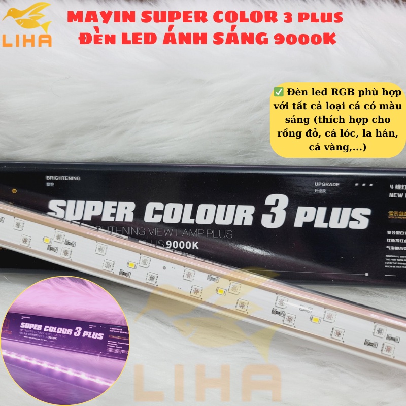 Đèn MAYIN SUPER COLOR 3 PLUS 9000K - Đèn Led Cao Cấp Huyết Long, Cá Lóc ...