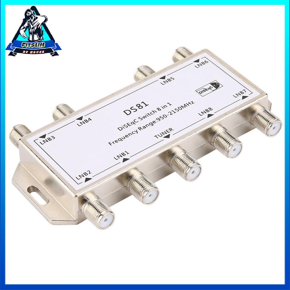 Ds81 8 In 1 Satellite Diseqc Switch Lnb Receiver Multiswitch [G/8 ...
