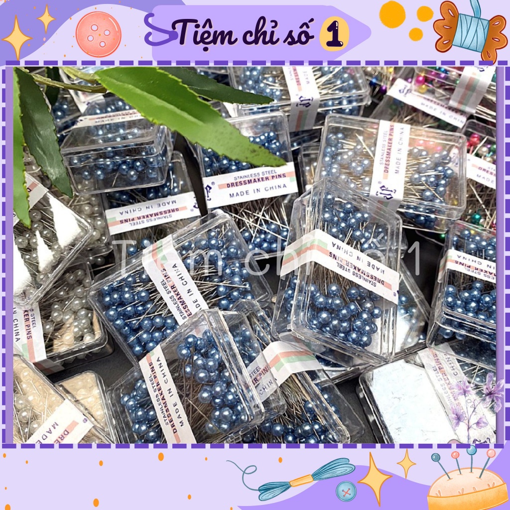 Hộp 100 Kim Gim Giữ Cố Định Vải Tiện Dụng LOẠI 1 VHMART65 | Shopee Việt Nam