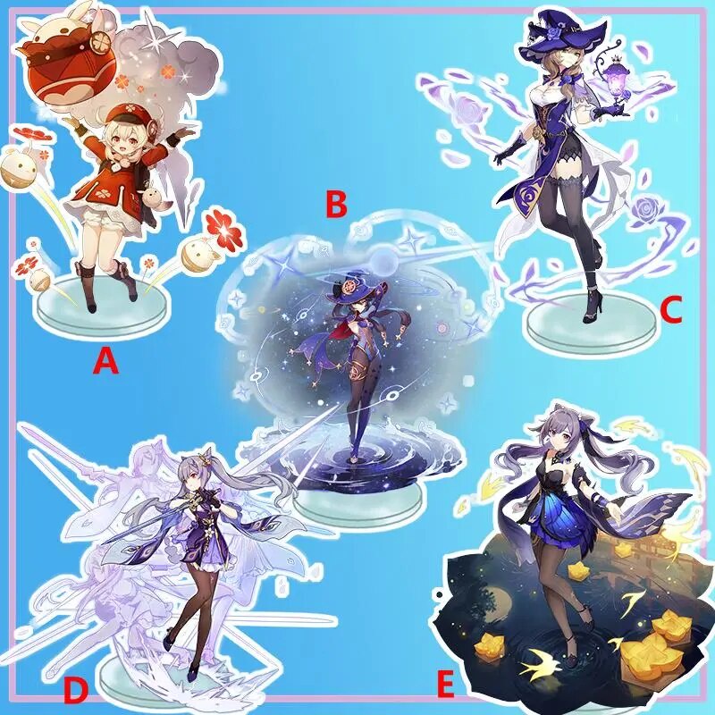 Mô hình Standee Anime Stand Genshin Impact Lisa Minci Klee Keqing ...