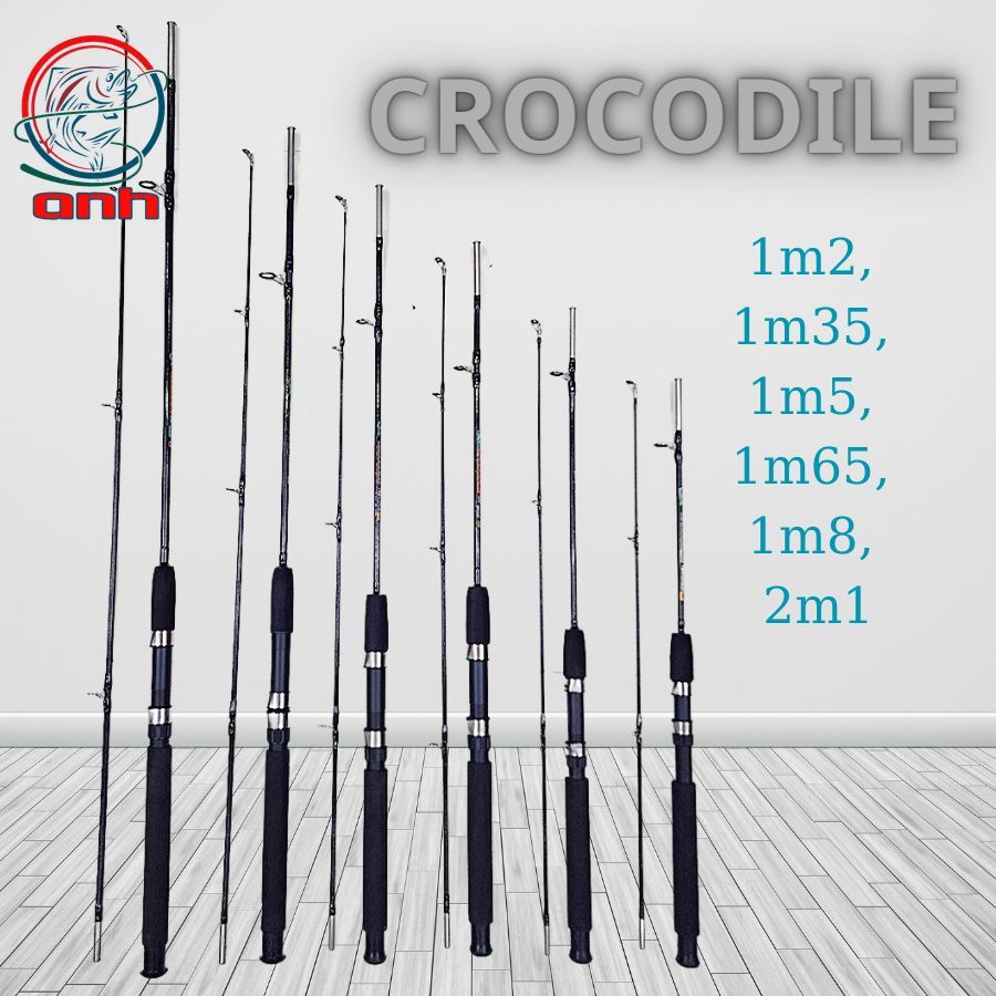 Cần 2 Khúc Đặc Cắm CROCODILE, Đủ Size 1m2, 1m35, 1m5, 1m65, 1m8, 2m1 ...