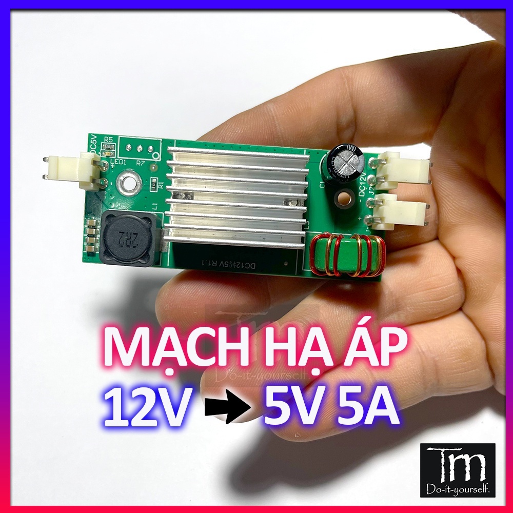 Mạch Giảm Áp Hạ Áp 12V sang 5V5A Tháo Máy | Shopee Việt Nam