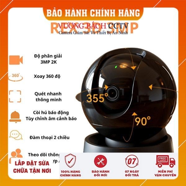 Camera Imou Rex 2D 3MP A36LP - Quay quét 360 độ - Hỗ trợ cổng mạng Lan ...
