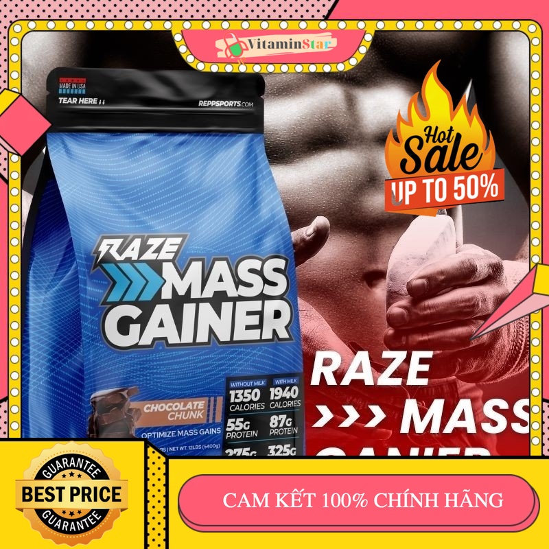 Sữa Tăng Cân Tăng Cơ Nhanh Raze Mass Gainer 12lbs (5,4kg) | Shopee Việt Nam