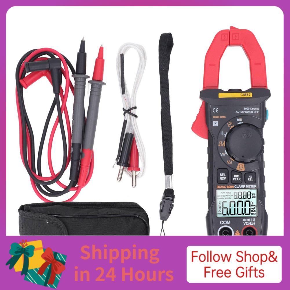 Iuxishop Digital Clamp Meter Multimeter 600A AC DC Amp Voltage ...