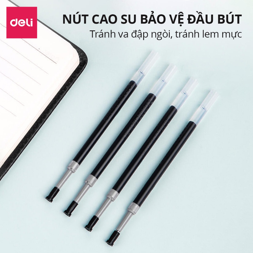 Combo 20 ruột ngòi gốc bút gel S221 Deli 0.5mm cho bút bi nước A575 ...