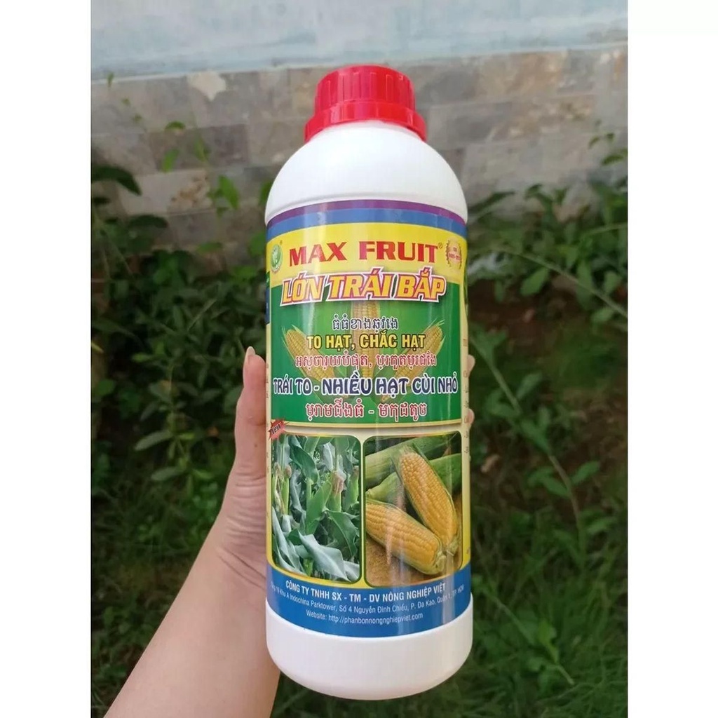 PHÂN BÓN MAX FRUIT LỚN TRÁI BẮP - CHAI 1 LÍT PHA ĐƯỢC 500 LÍT NƯỚC | Shopee Việt Nam