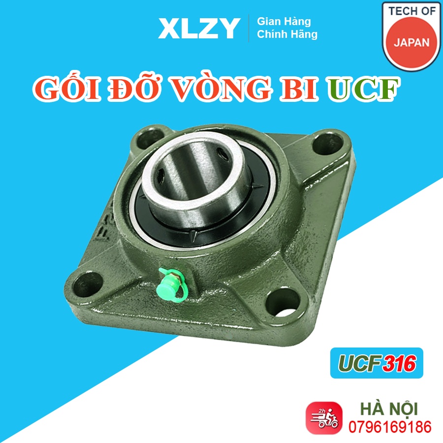 Gối đỡ vòng bi UCF316 - Trục 80mm Ổ đỡ bạc đạn xlzy UCF 311 - vongbihanoi | Shopee Việt Nam