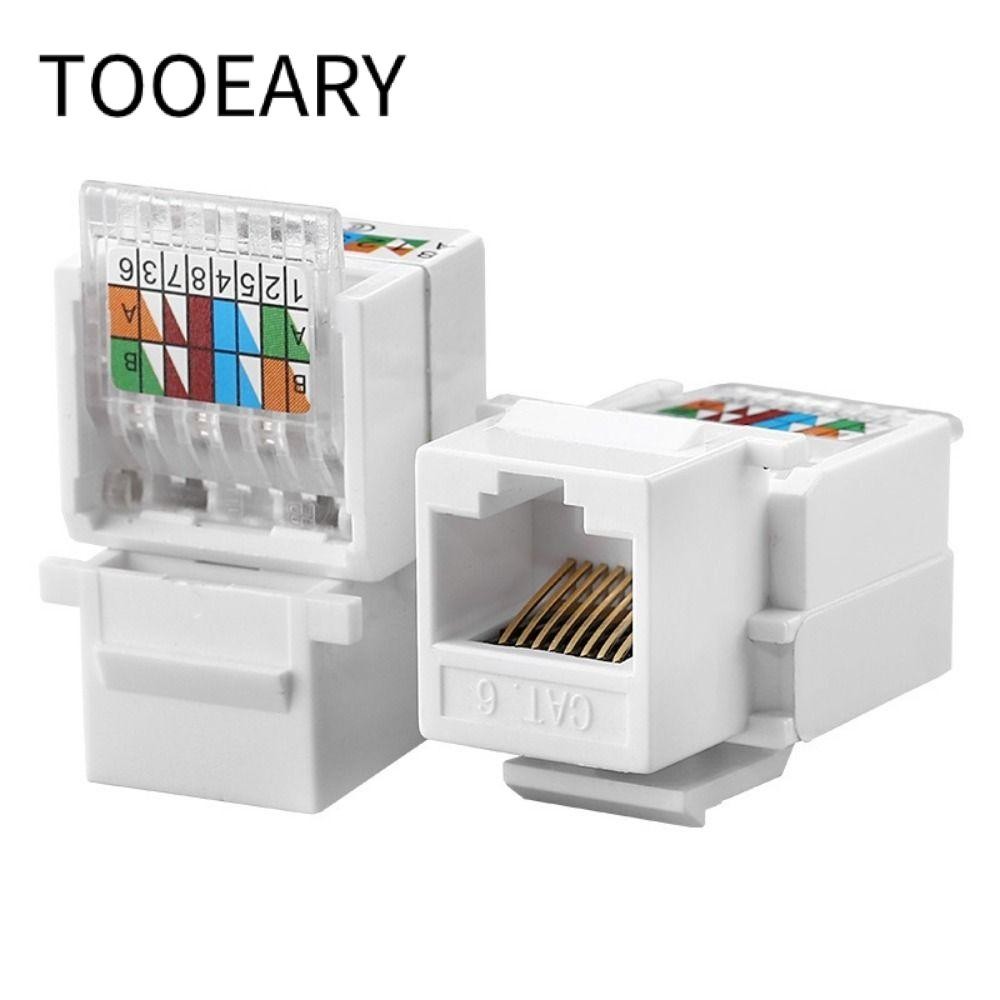 Mô-đun Ethernet RJ45 CÔNG CỤ, Khớp nối mô-đun Cat5e Cat6 màu trắng ...