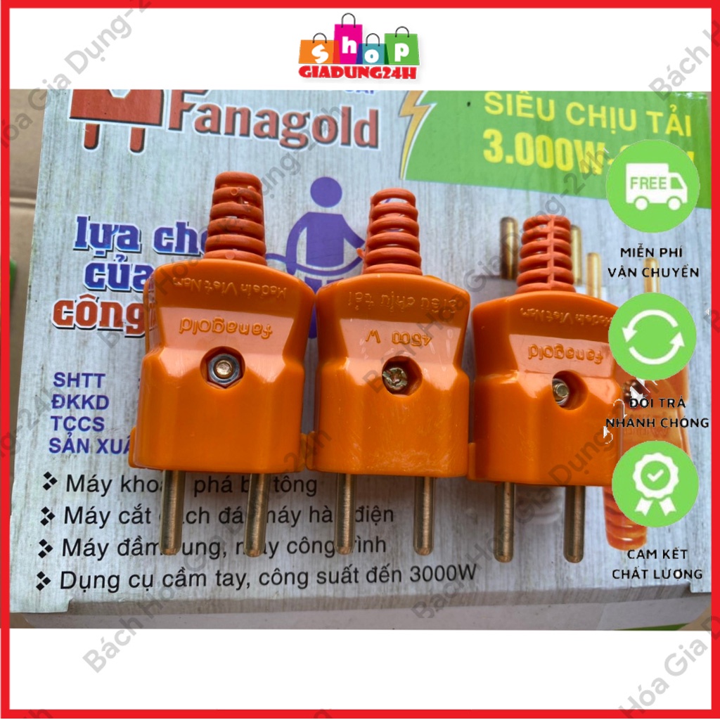 Phích cắm siêu chịu tải P3000W-220V màu trắng, màu cam -Fanagold ...