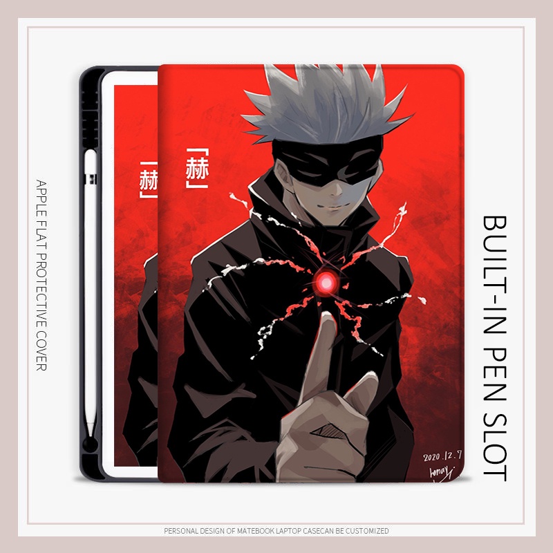 Bao Da Máy Tính Bảng Có Ngăn Đựng Bút Cho ipad air 4 5 gojo satoru ipad pro11 20 21 22 gen6 mini ...