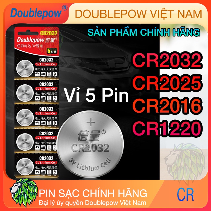 Pin nút CR 2032 2025 2016 1220 3V dung lượng cao Doublepow - Pin đồng ...