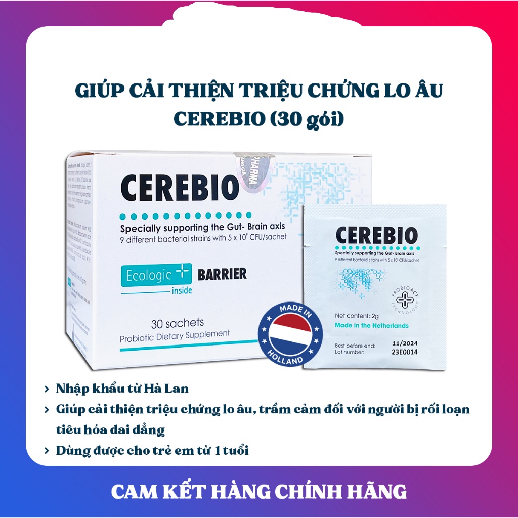 CEREBIO ,Hỗ trợ cải thiện sức khỏe đường ruột-Giảm triệu chứng rối loạn ...