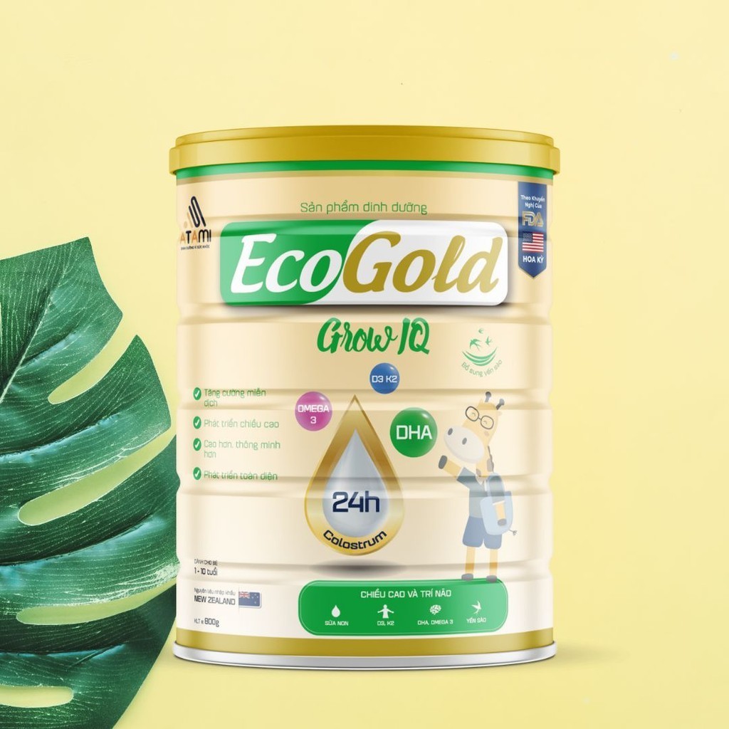 Sữa EcoGold GrowIQ - Tăng cường chiều cao và phát triển trí não ...