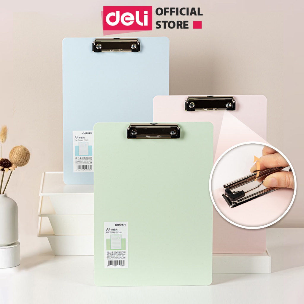 Trình Ký Đơn Nhựa A4 Deli - Bìa Kẹp Giấy Tài Liệu Kẹp Hồ Sơ A4 Một Mặt ...