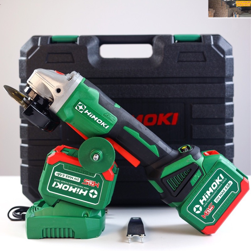 Máy mài góc pin Himoki, Máy Cắt Himoki AG100B Motor Brushless 2 pin ...