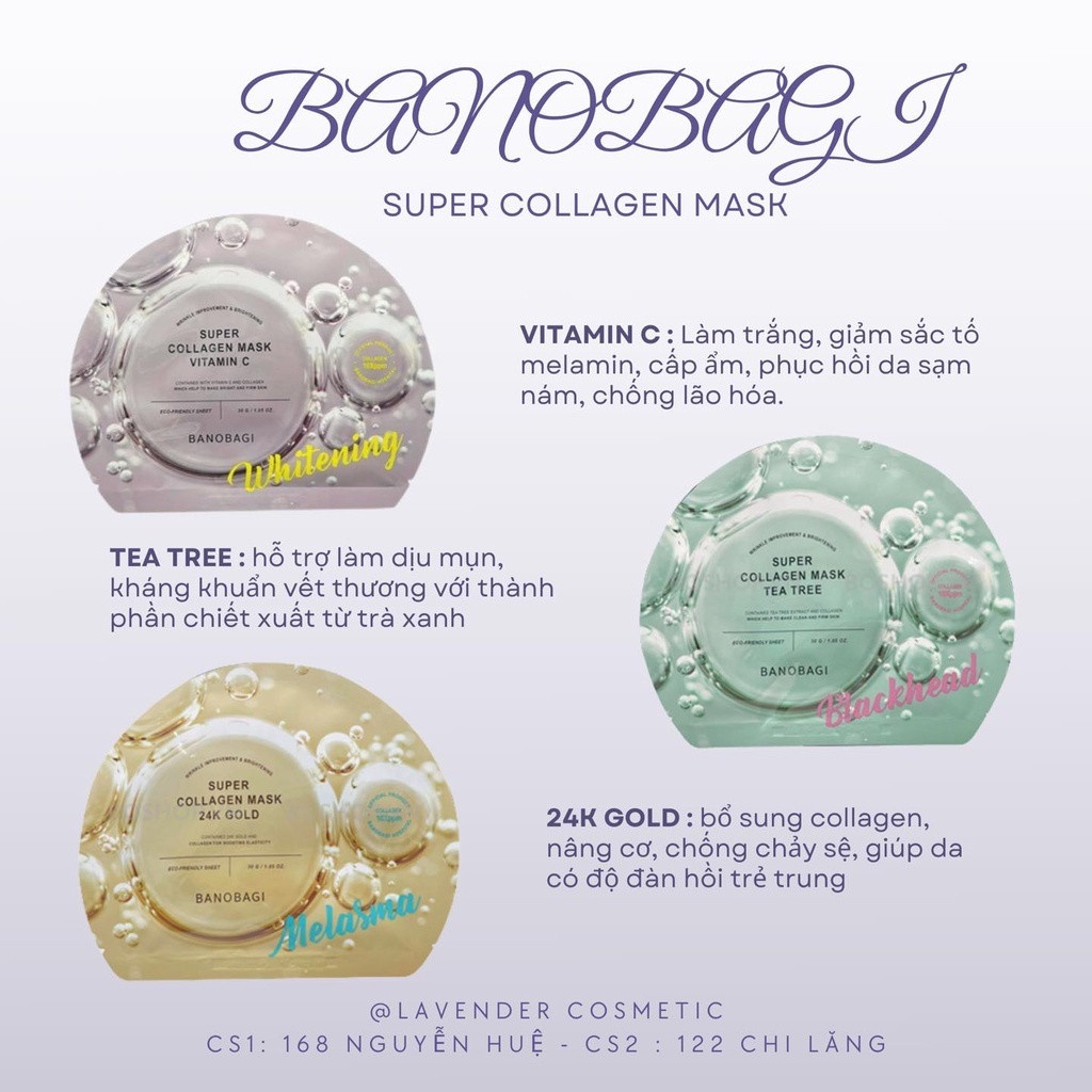 [Mẫu Mới] Mặt Nạ Banobagi Premium Super Collagen Mask (hộp 10 miếng ...