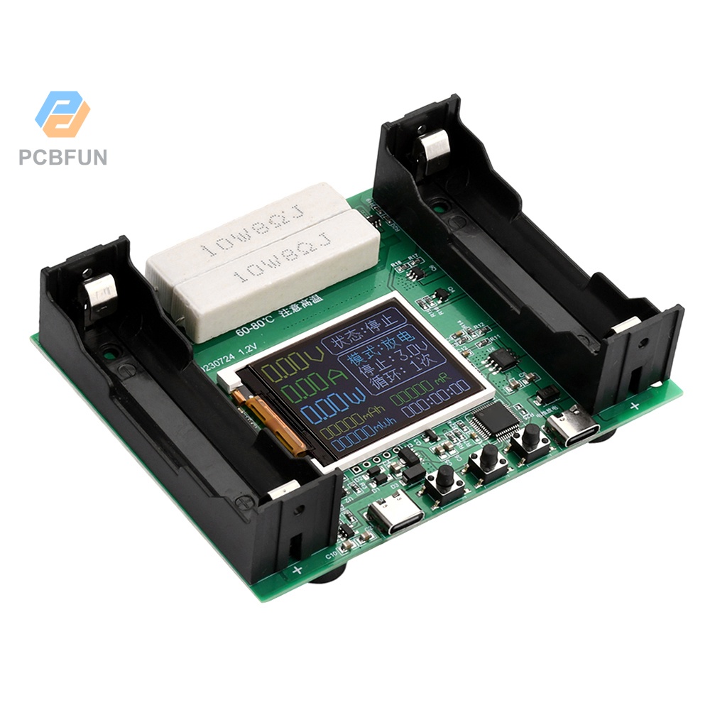 Mô Đun Kiểm Tra Dung Lượng Pin 18650 Tự Động Sạc Lại Và Khử Trùng Vĩnh Viễn Cổng type-c | Shopee ...