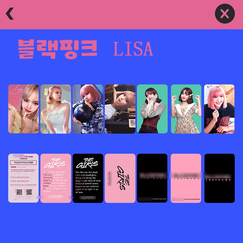 7 Cái / bộ BP BP BP BP BPTG THE GIRLS STELLA Photocards K4 MS YG Lomo ...