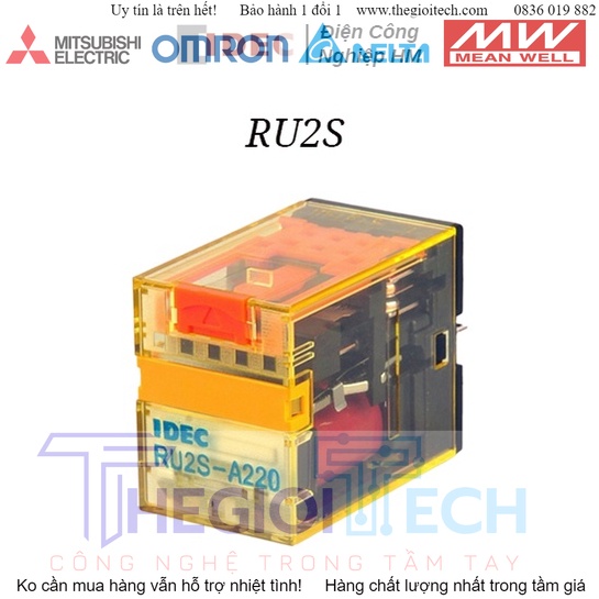 Relay Rơ le trung gian IDEC RU2S - Chính Hãng: RN4S-NL-A230, RU2S-A220 ...