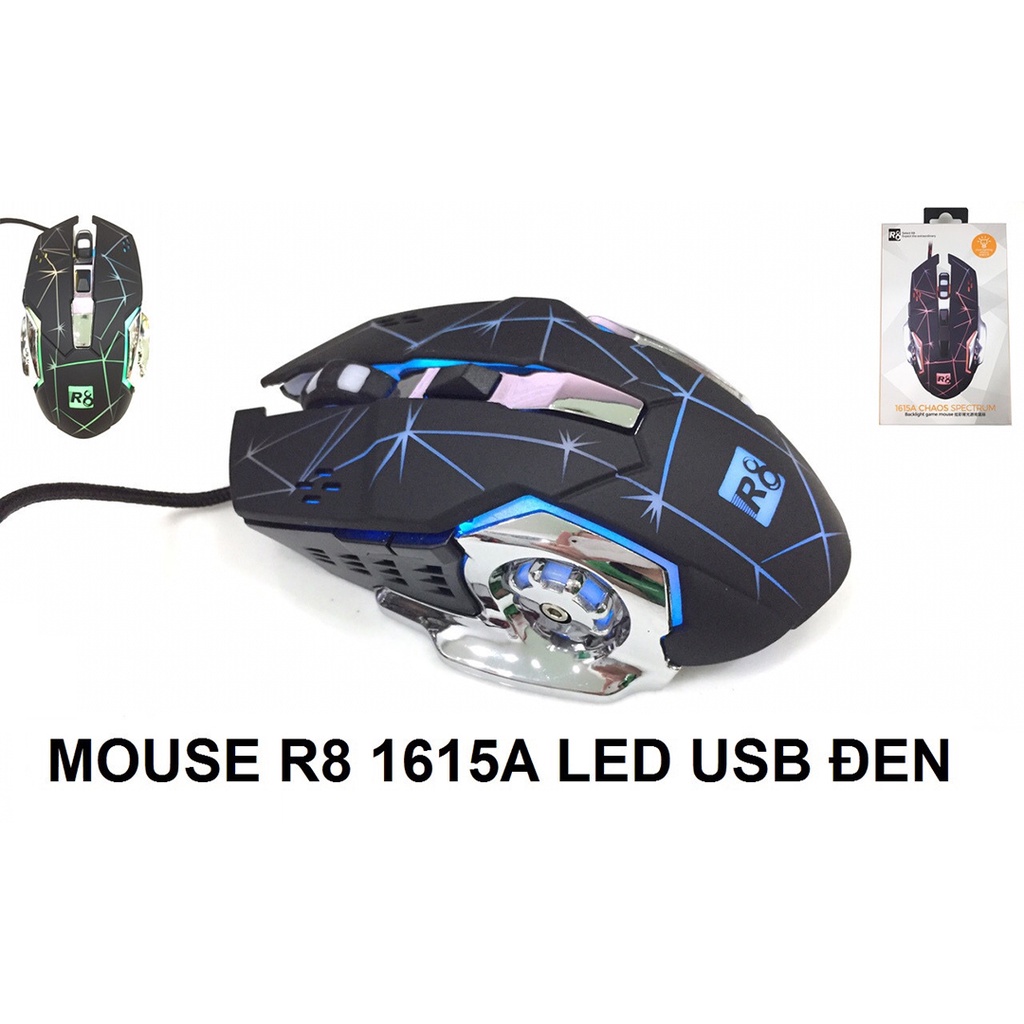 Chuột có dây R8 LED đổi màu 1615A, 1615B, 1617A, 1617B, 1618B | Shopee ...