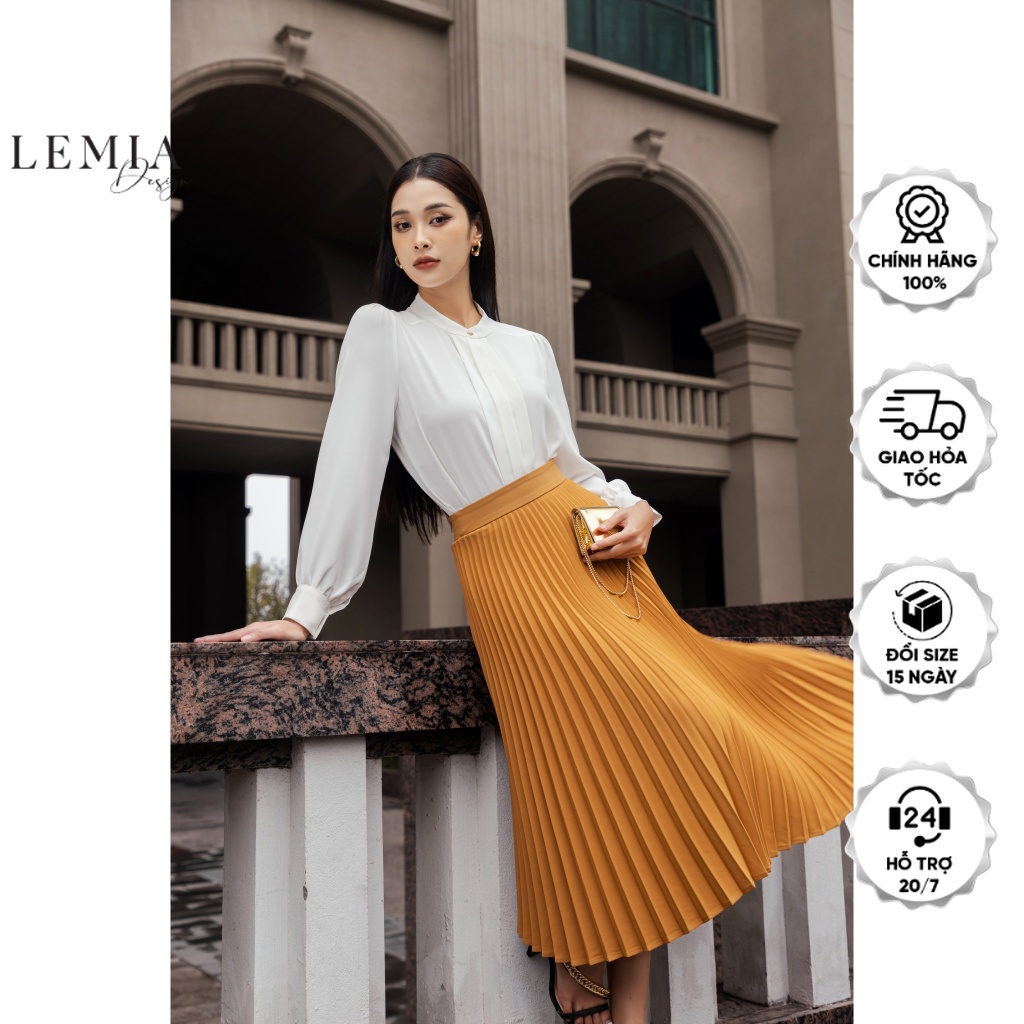 Áo Sơ Mi Cổ Tàu Xếp Ly Nẹp Thời Trang Thanh Lịch By LEMIA Design ...
