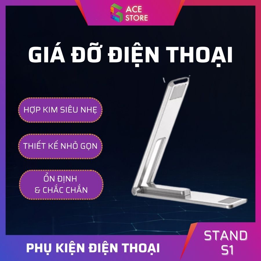 Giá Đỡ Chống Lưng Điện Thoại Hợp Kim Siêu Mỏng Nhẹ | Gace Store ...