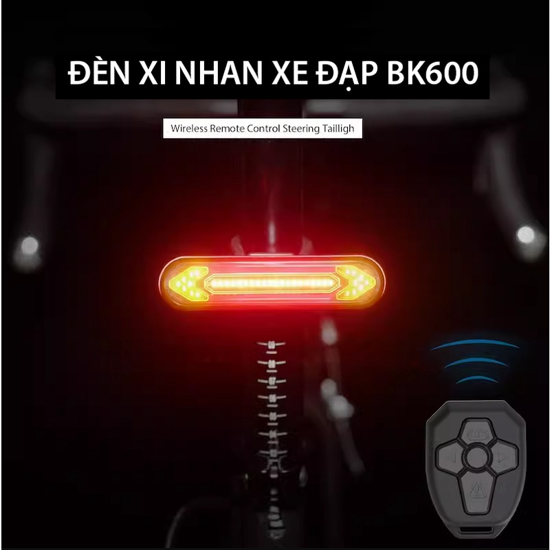Đèn hậu - Đèn sau xi nhan xe đạp có điều khiển MACHFALLY BK600 | Shopee ...