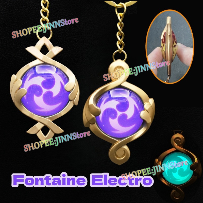 - Jinn - Móc Khóa Thủy Tinh Hai Mặt Phát Quang Genshan Tác Động ...