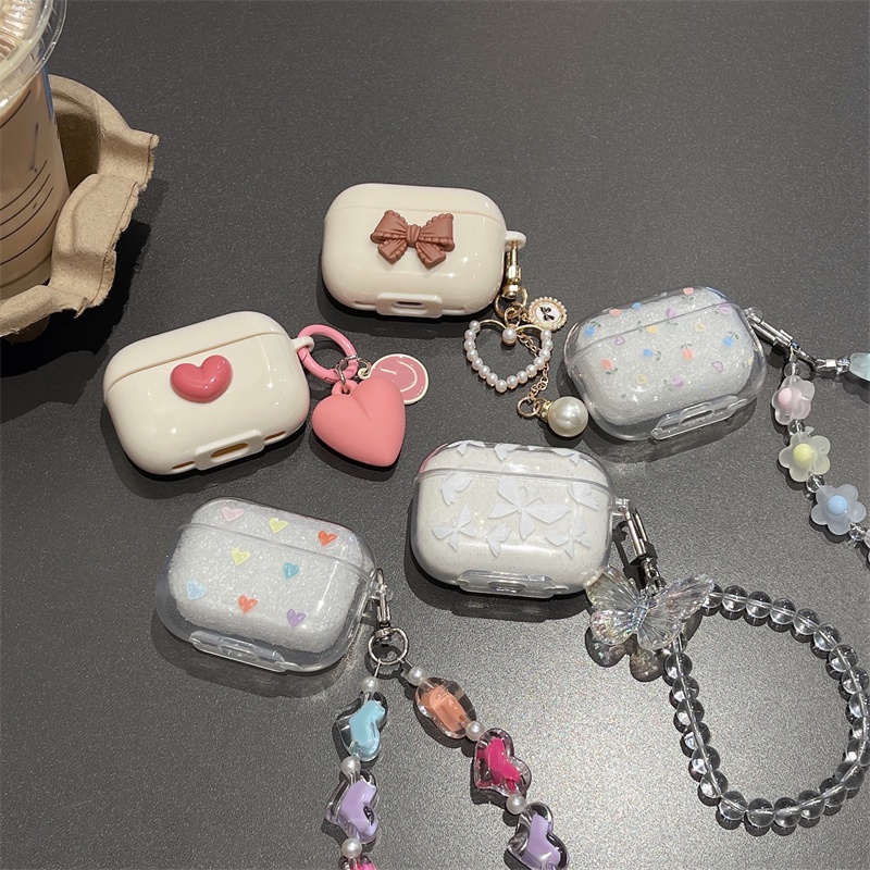 Ốp lưng tai nghe Disney F11 Pro Kem dễ thương màu trắng tình yêu mặt ...