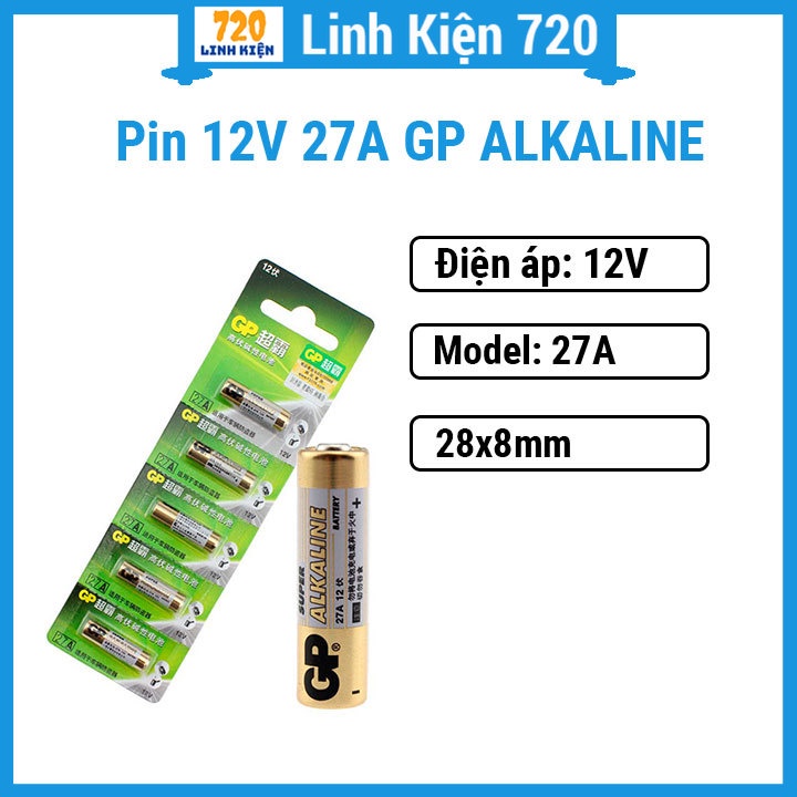 Pin 12V 27A GP Alkaline chất lượng cao | Shopee Việt Nam