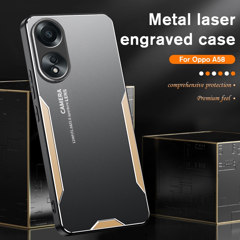 Ôp Điện Thoại acrylic Chống Rơi Vỡ Có Giá Đỡ Kim Loại Cho oppo a58 oppo ...