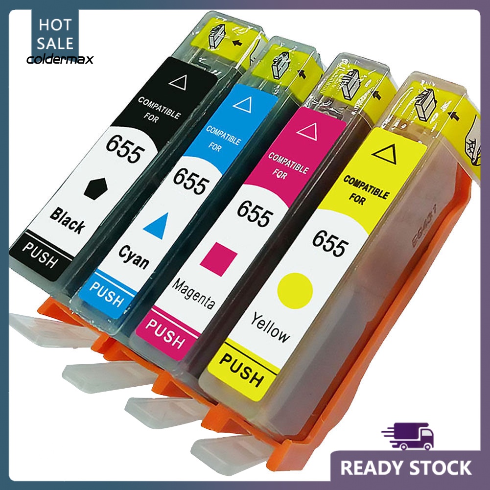 Bộ 4 Hộp Mực In Cho hp 655 deskjet 3525 4615 4625 5525 6520 6525 | Shopee Việt Nam