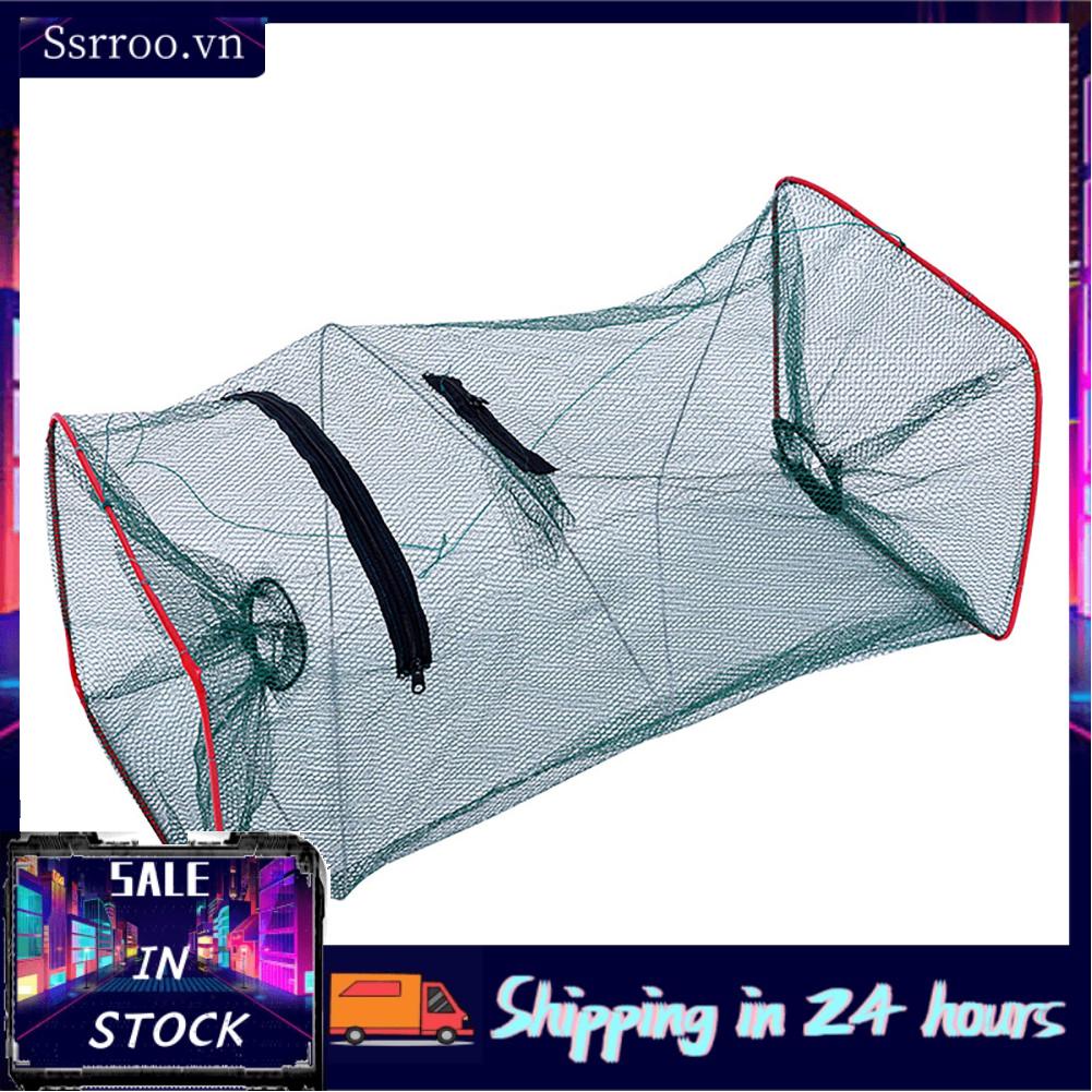 Ssrroo Shrimp Trap Fishing Net Cage Versatile Two Holes High Capturing ...