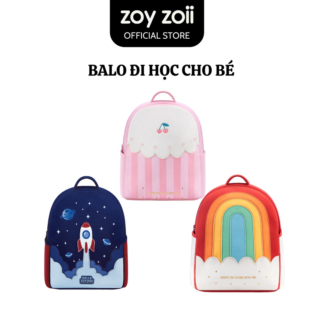 Balo đi học cho bé lớp 1 Zoyzoii siêu nhẹ dành cho bé trai bé gái Zoy ...