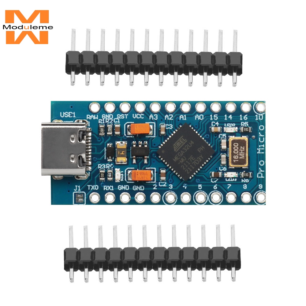 Bo Mạch Chủ micro pro atmega32u4 5v 16m Giao Diện type c Kèm Pin Hỗ Trợ ...