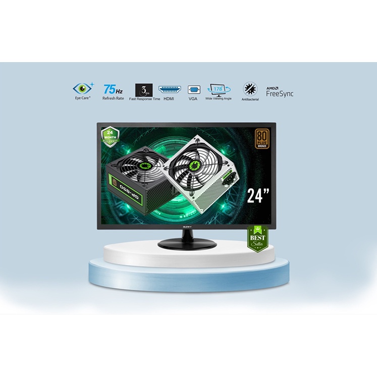 MÀN HÌNH LCD 24' GLOWAY GW24 (GL24) Chính hãng (LED - VGA, HDMI ...