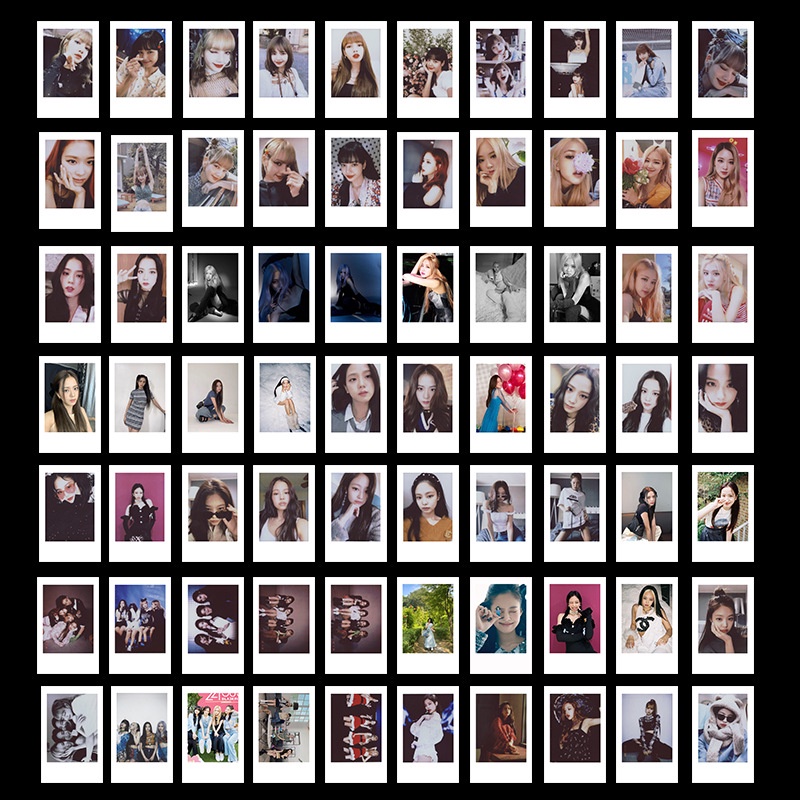 9-10 Cái / bộ BP Photocards Khung Trắng Lomo Cards LISA ROSE JENNIE JISOO Kpop INS Bưu Thiếp ...