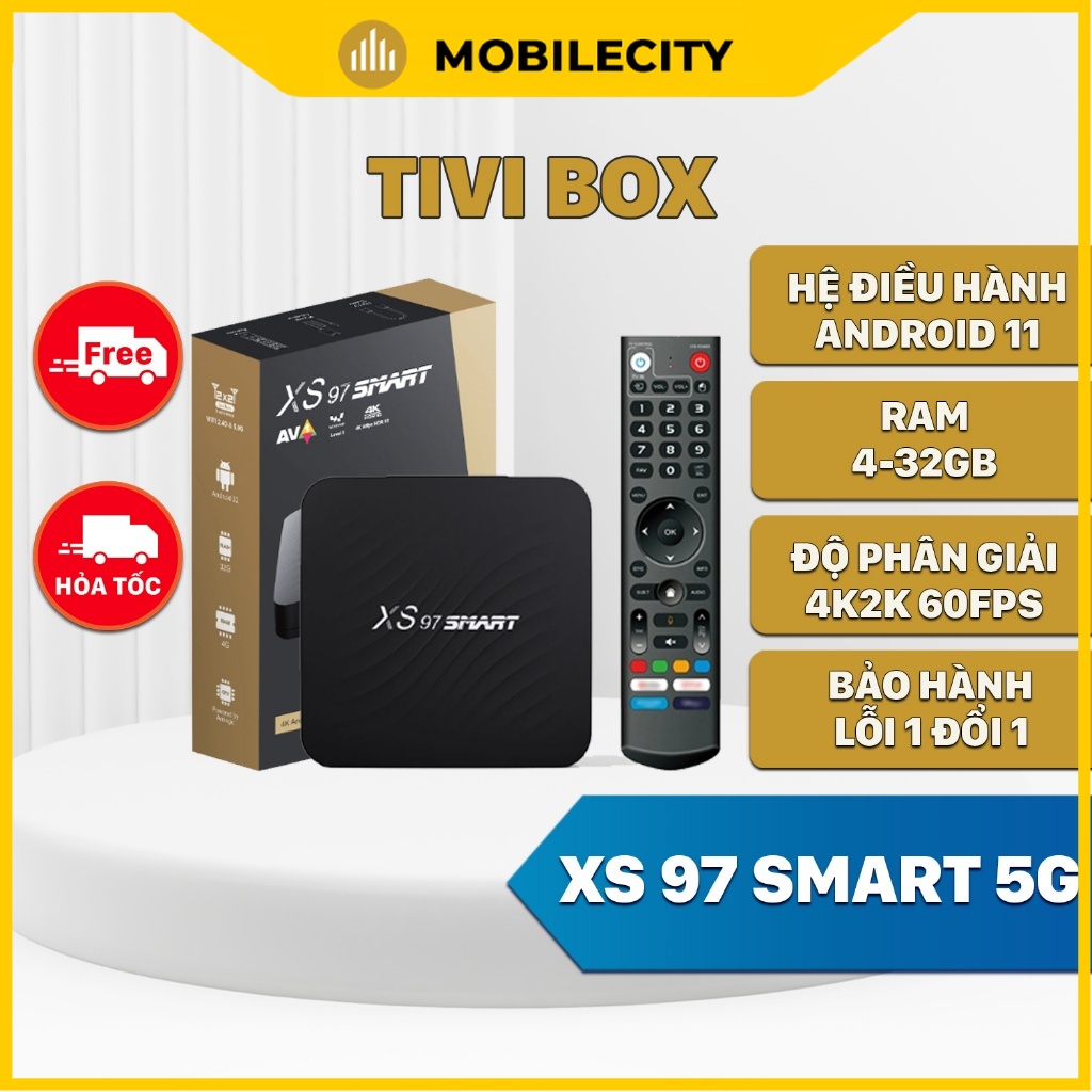 Tivi Box XS 97 Smart 5G 4K HDR (BH Lỗi 1 Đổi 1) - Hệ Điều Hành Android ...