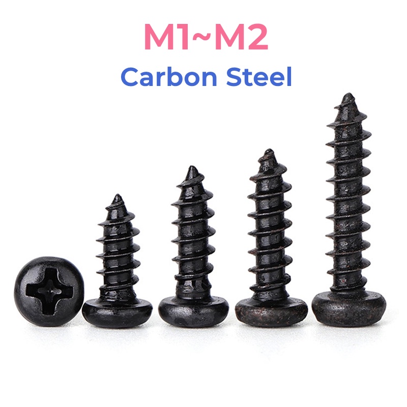 Đen Ốc Vít mini Bằng Thép carbon m1 m1.2 m1.4 m1.5 m1.7 m1.8 m2 Chuyên Dụng | Shopee Việt Nam