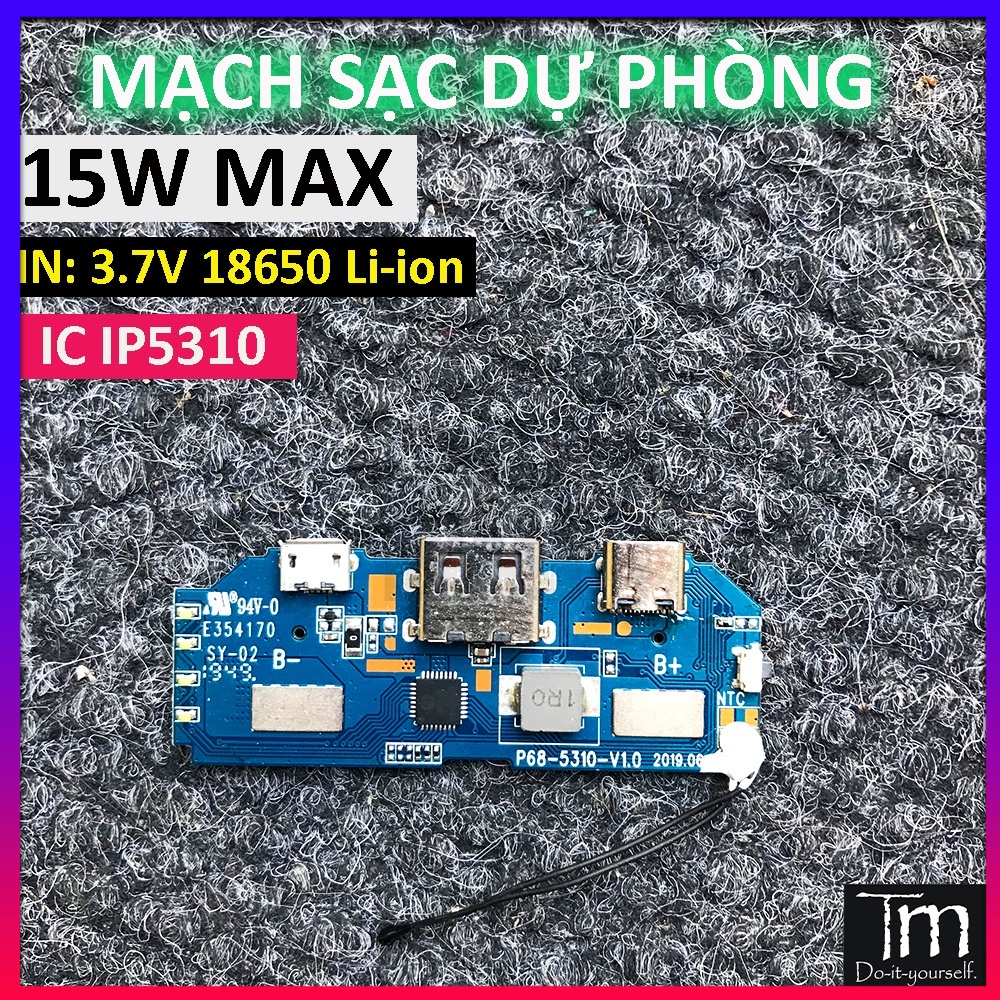 Mạch Sạc Dự Phòng 15W Chip IP5310 Mã P68-5310 | Shopee Việt Nam